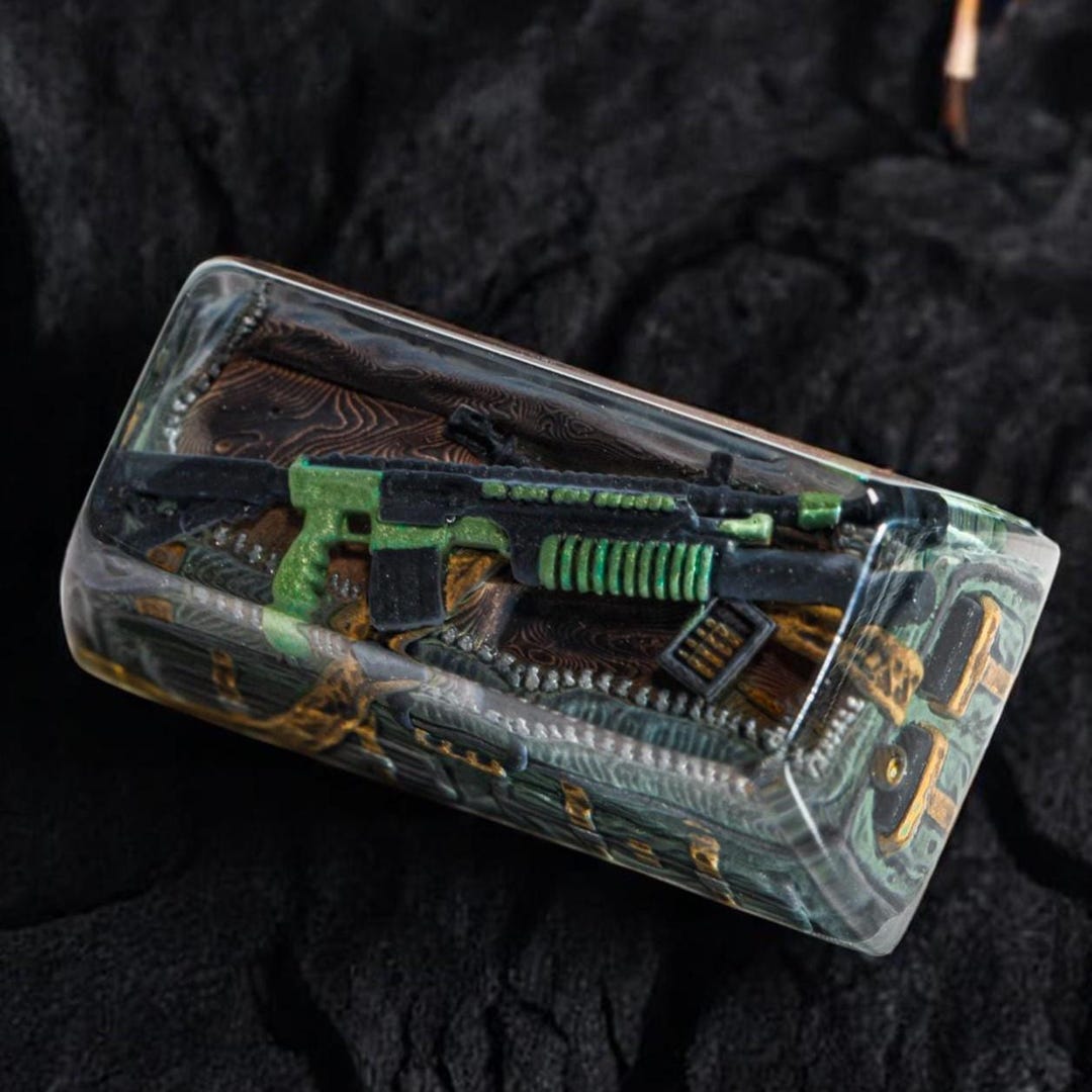 Keyboard Gun Artisan Keycap MX Style Mechanical Keyboard Switches ...