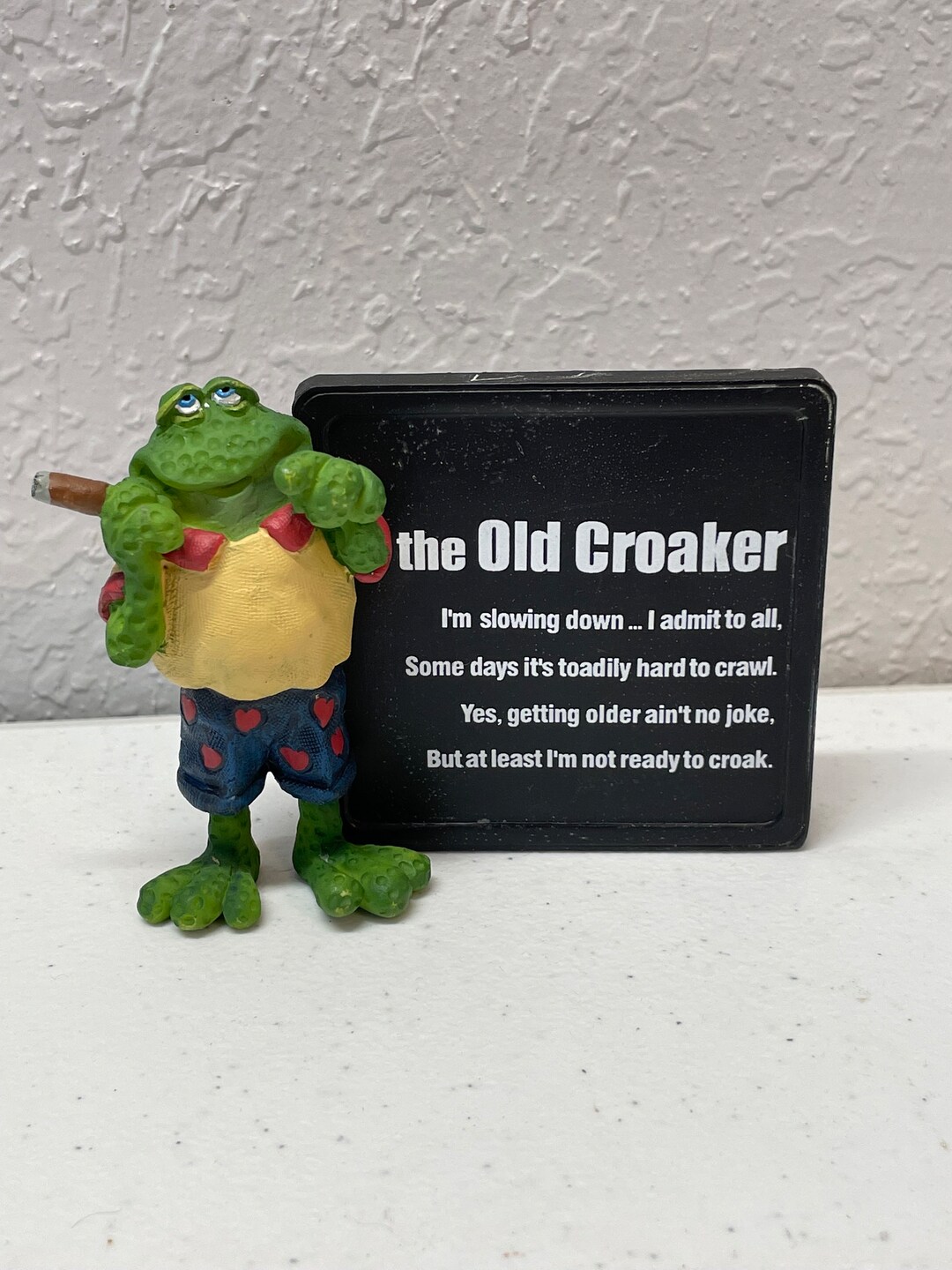 Russ the Old Croaker Frog Decorative Sign - Etsy