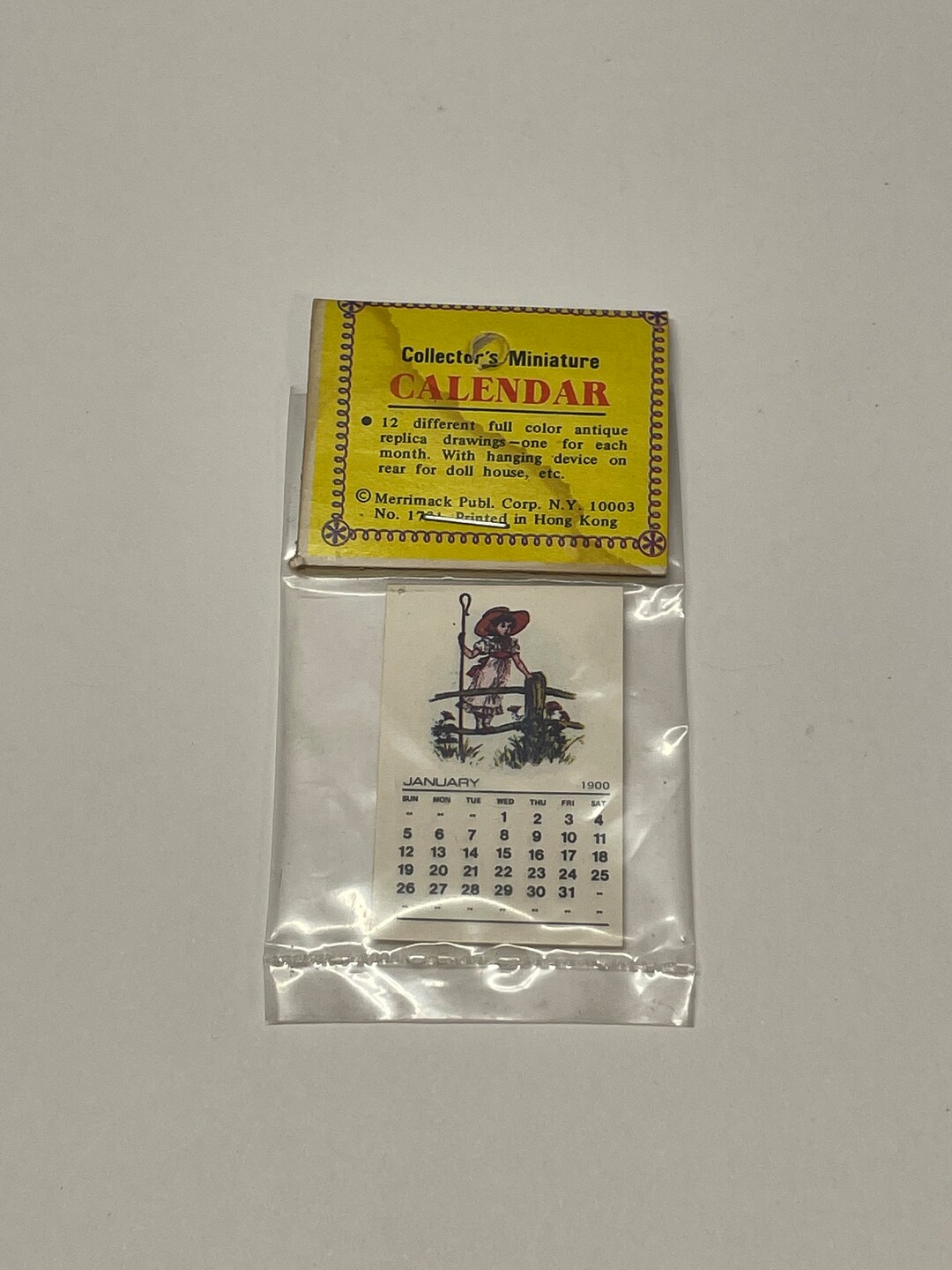 Vintage Miniature Collector’s Calendar - Etsy