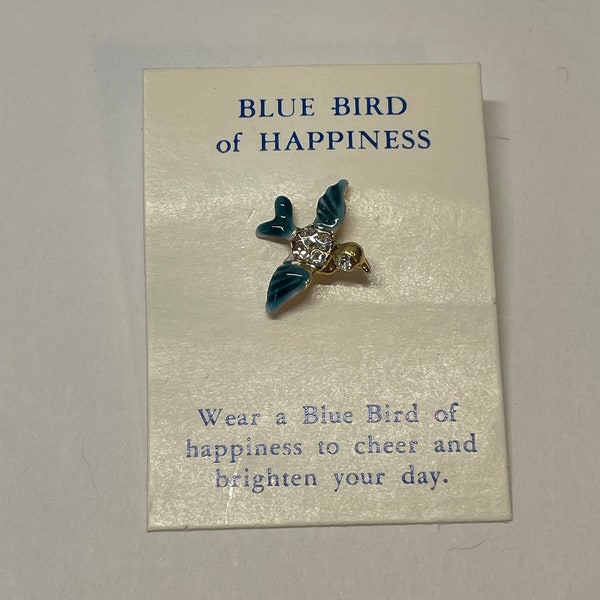 Blue Bird Pin - Etsy