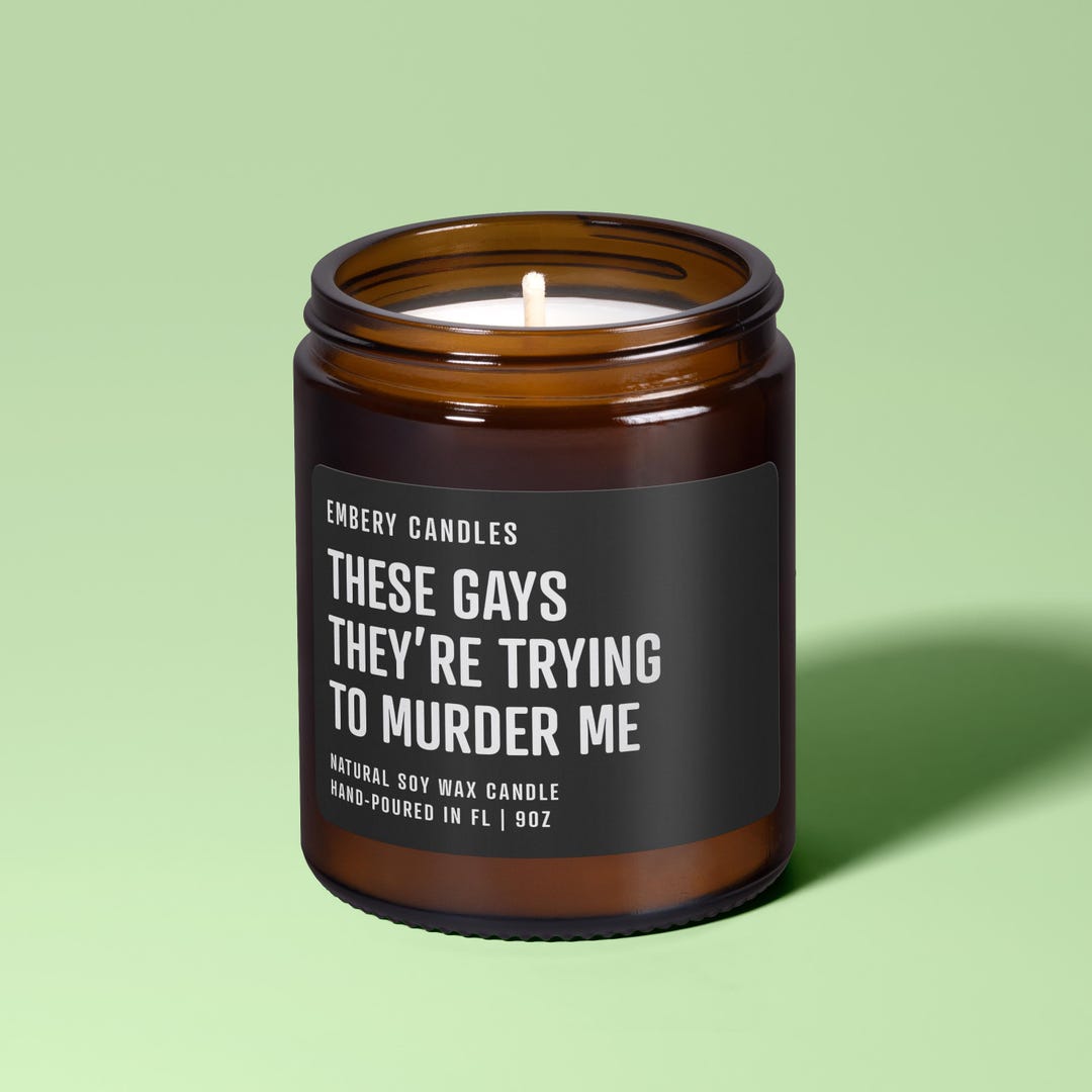 These Gays They're Trying to Murder Me | Soy Wax Candle | the White ...