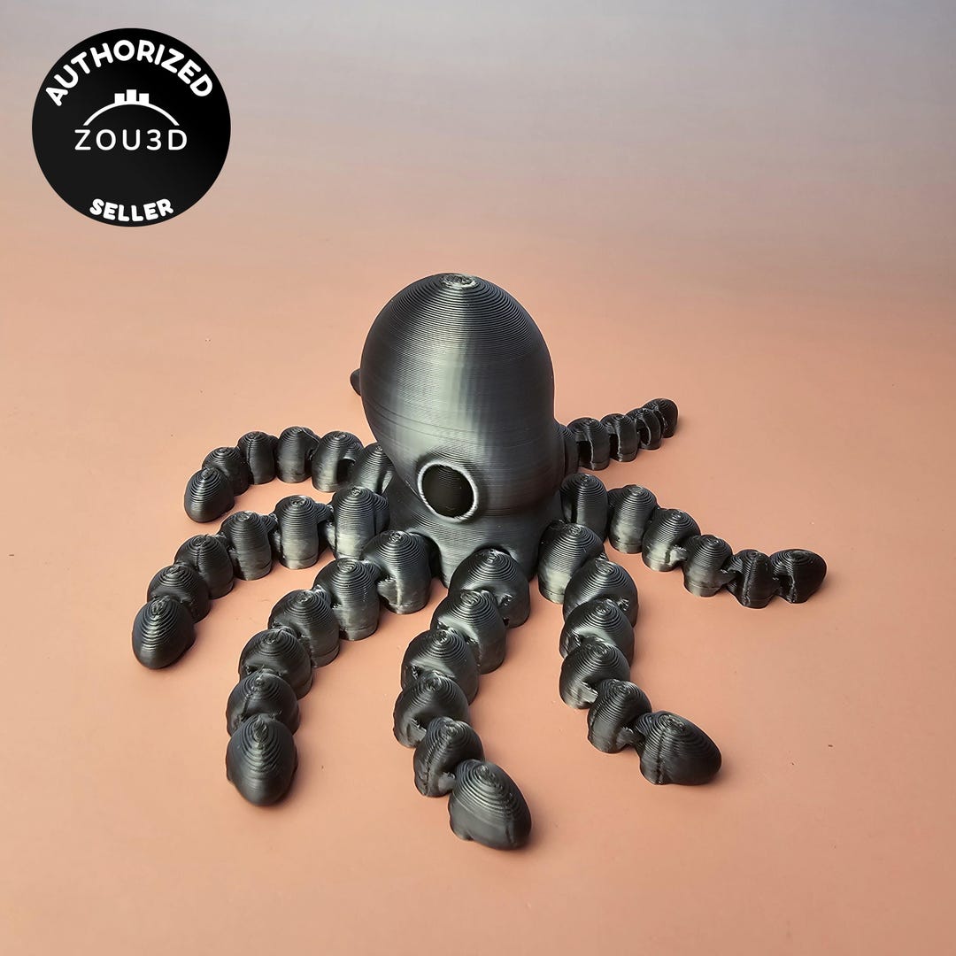 Octopus 3D Printed | Articulated Octopus | Octopus | Flexi Toy | Fidget ...