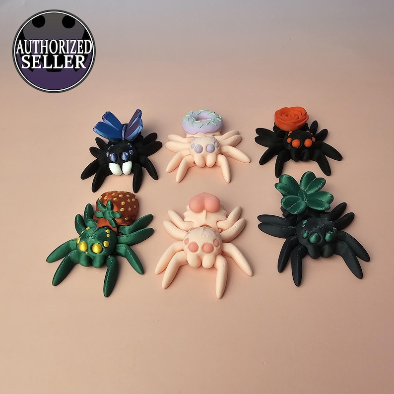 3D Printed Cute Spider Fidget Toy | Desk Decor - Etsy