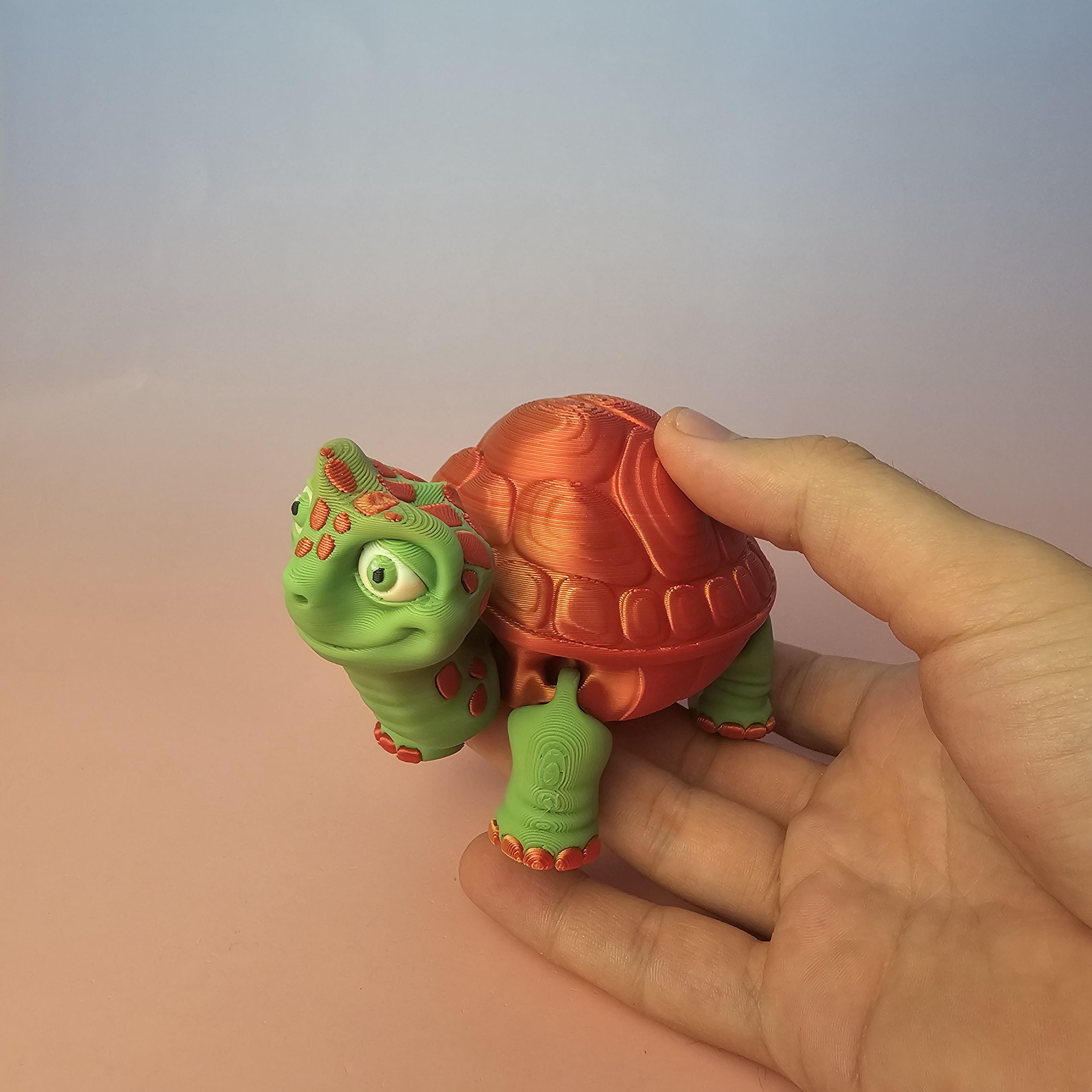 Turtle 3D Printed | Articulated Turtle | Fidget Toy Articul | Fun ...