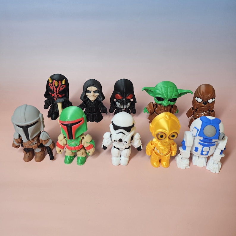 Inspired Galaxy Characters 3D Printed - Etsy