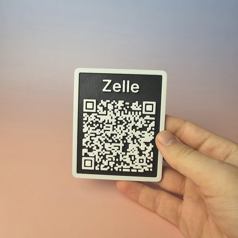 3D Printed QR Code Stand | Venmo, Zelle Payment Display - Etsy