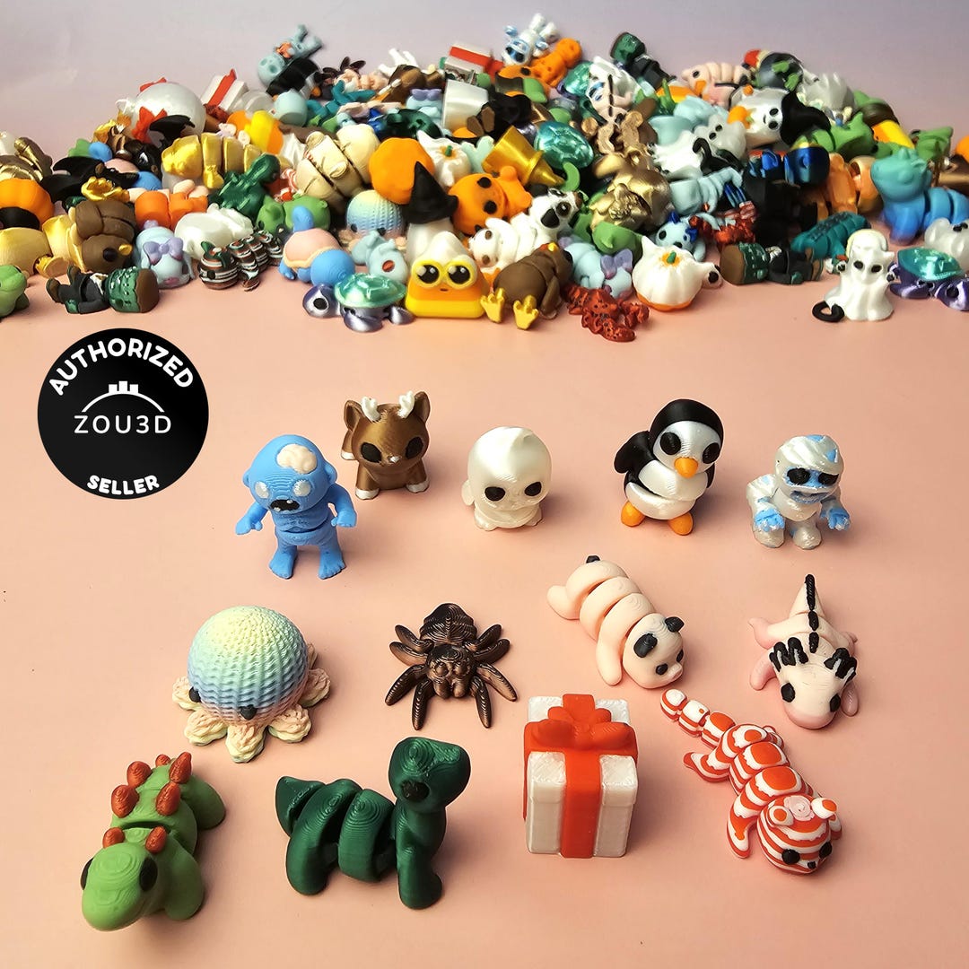 MINI Toys 3D Printed | Minis | Mini Toys | Mini Flexi Animals | 3D ...