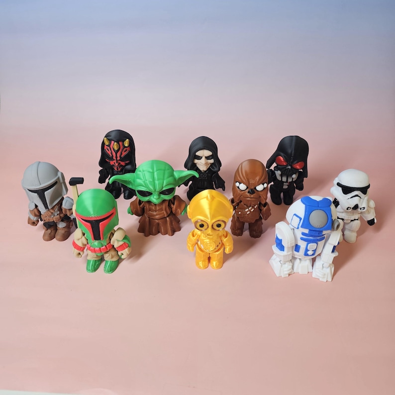 Inspired Galaxy Characters 3D Printed - Etsy