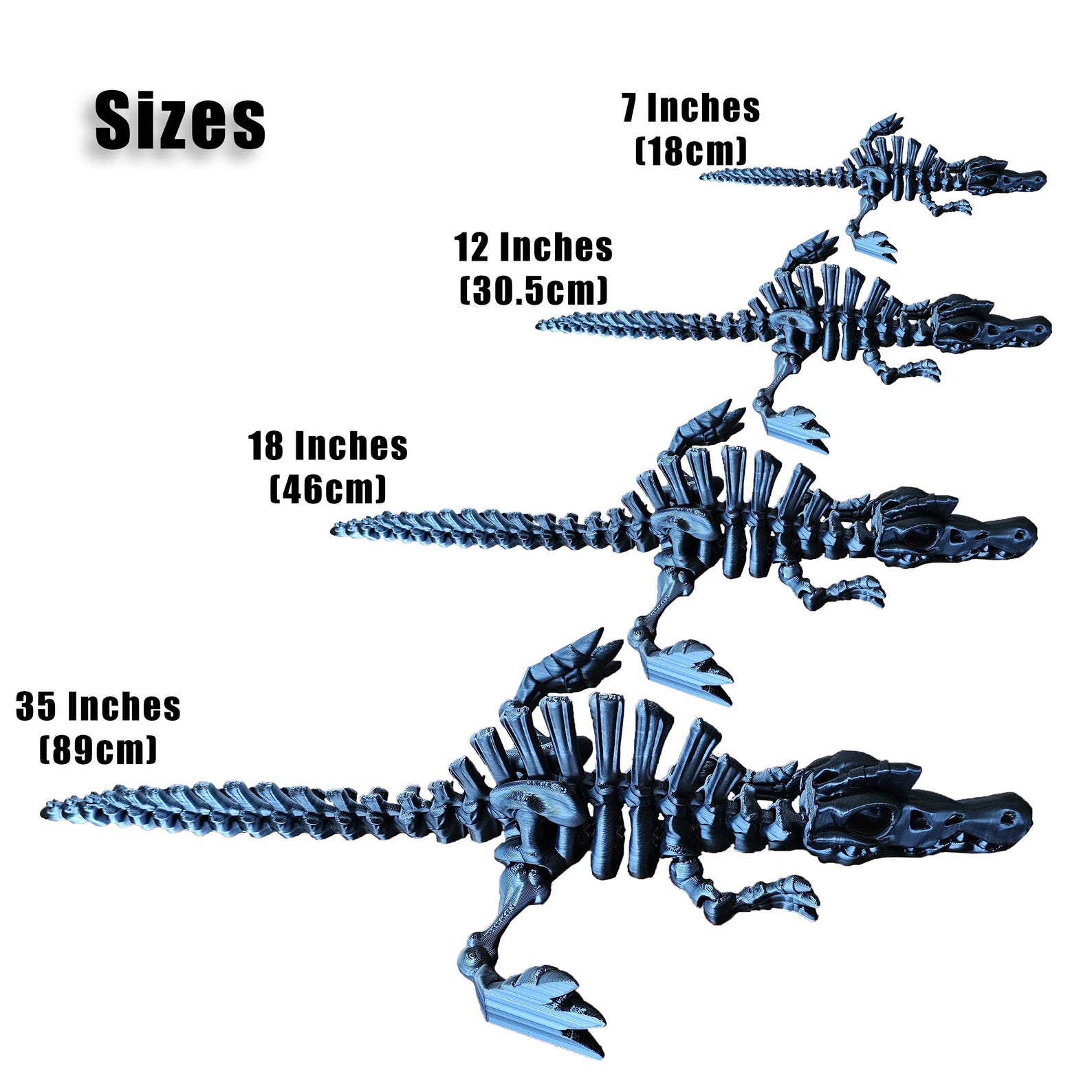 Skeleton Spinosaurus 3D Printed - Etsy