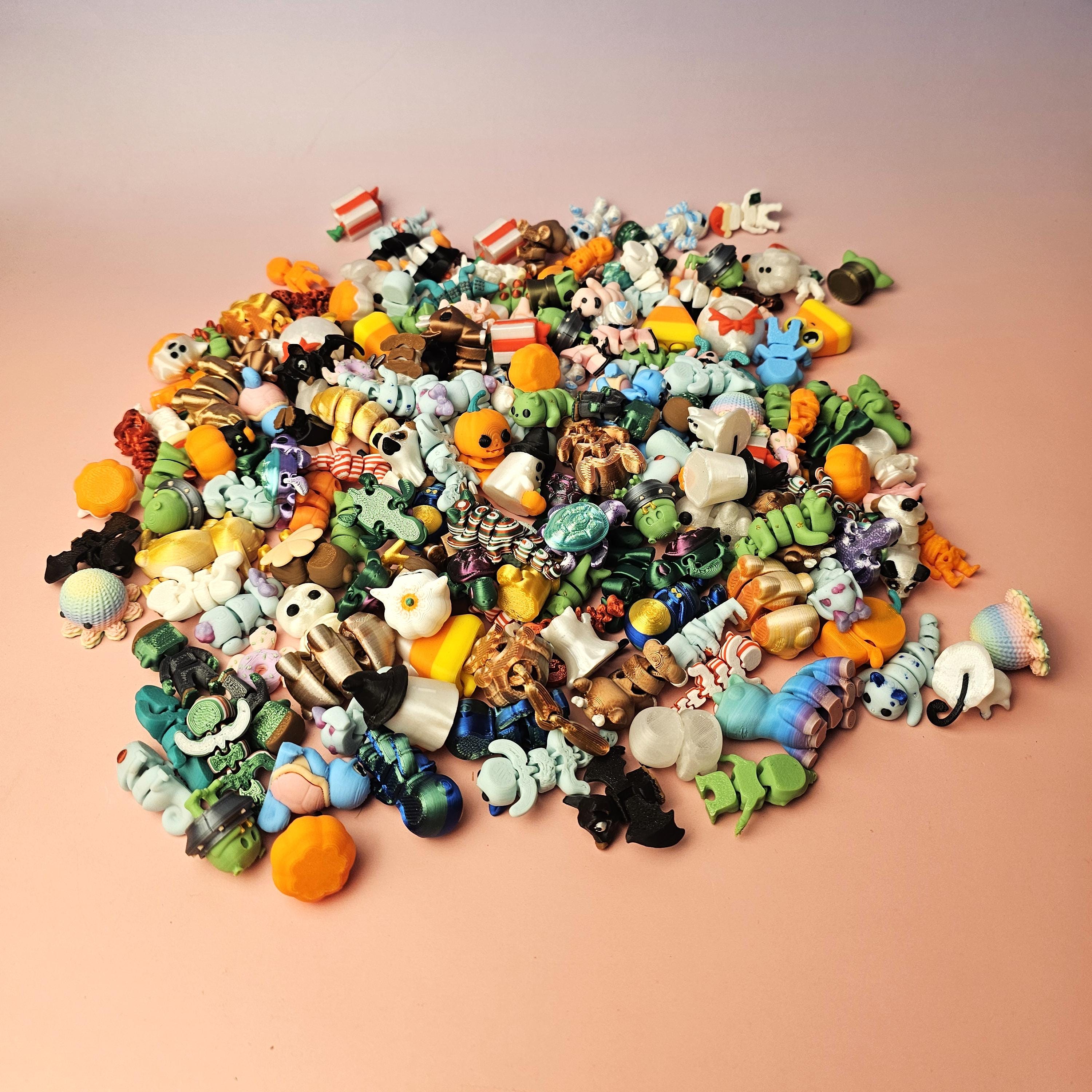 Mini Flexi Animals 3D Printed | Sensory Desk Toy - Etsy