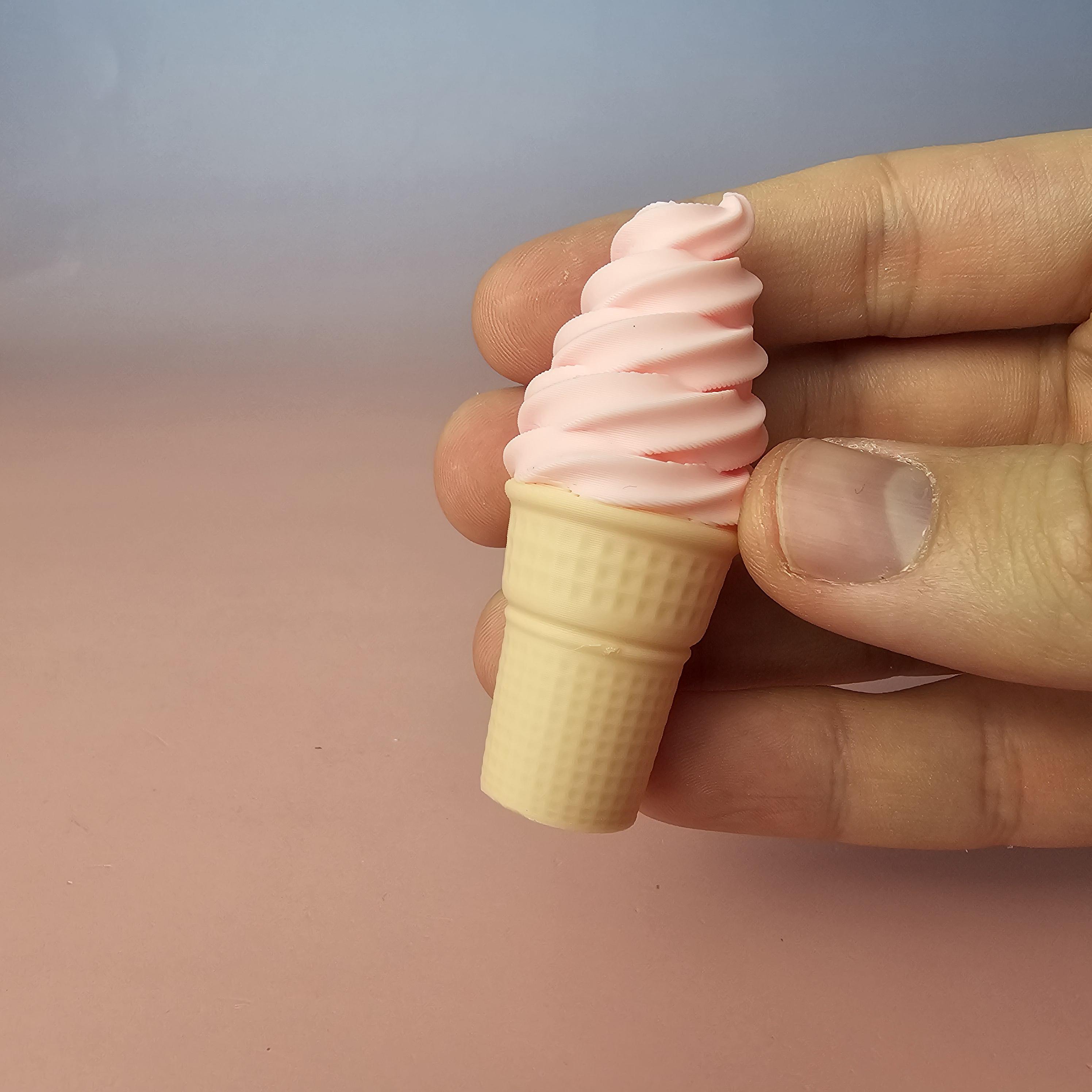Ice Cream Cone 3D Printed | Icecreame | Icecream Gift | Decorations ...
