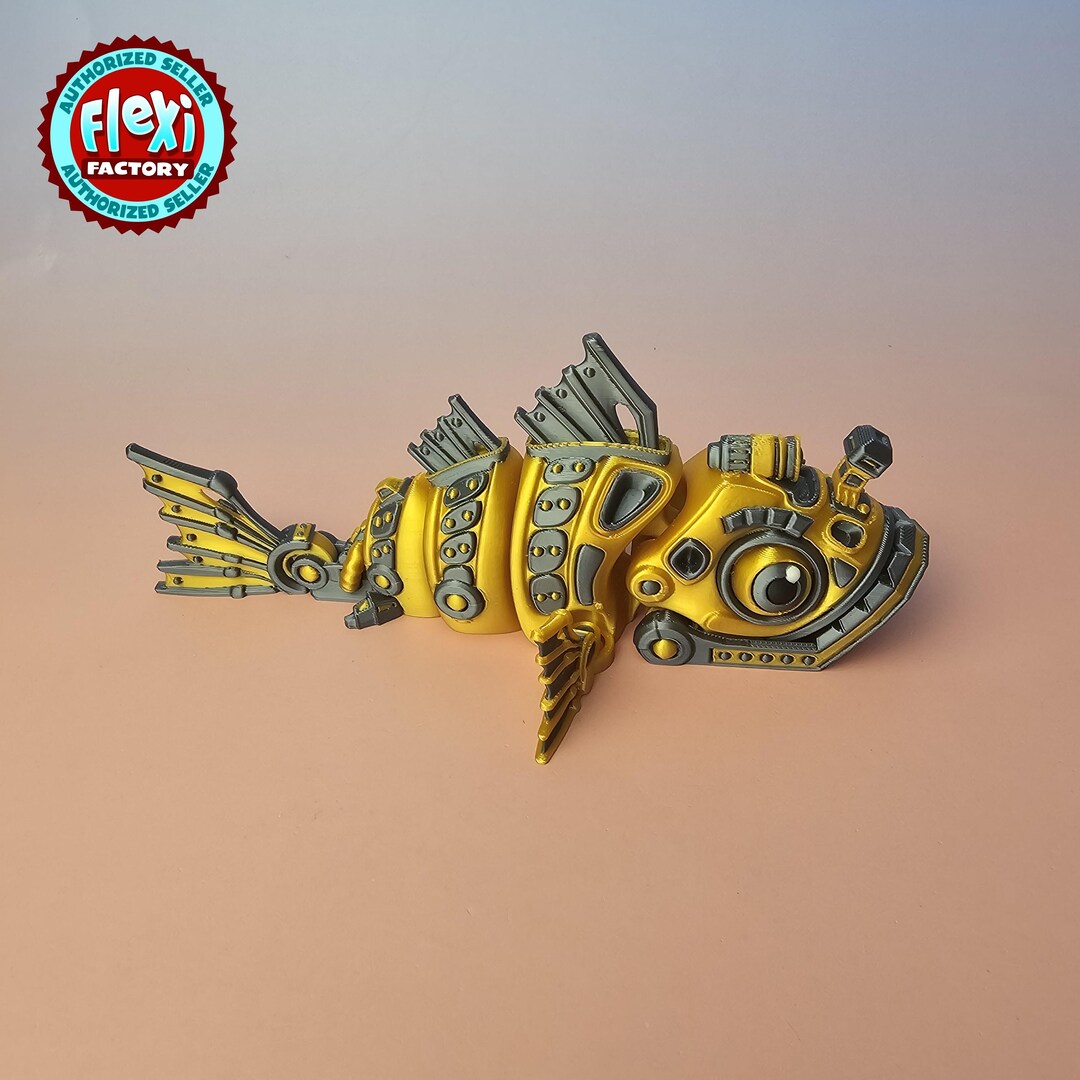 Cyber Fish 7.5" 3D Printed | Fidget Toy Articul | Toyful | Toys ...