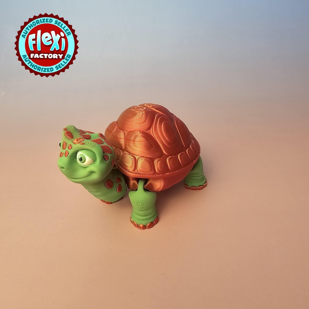 Turtle 3D Printed | Articulated Turtle | Fidget Toy Articul | Fun ...