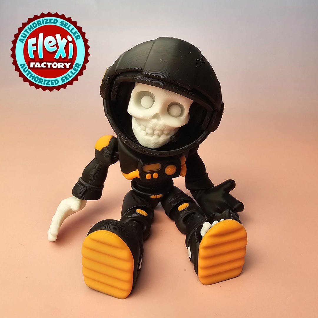 Skeleton Astronaut 3D Printed | Fidget Toy Articul | 3D Printed Toys ...