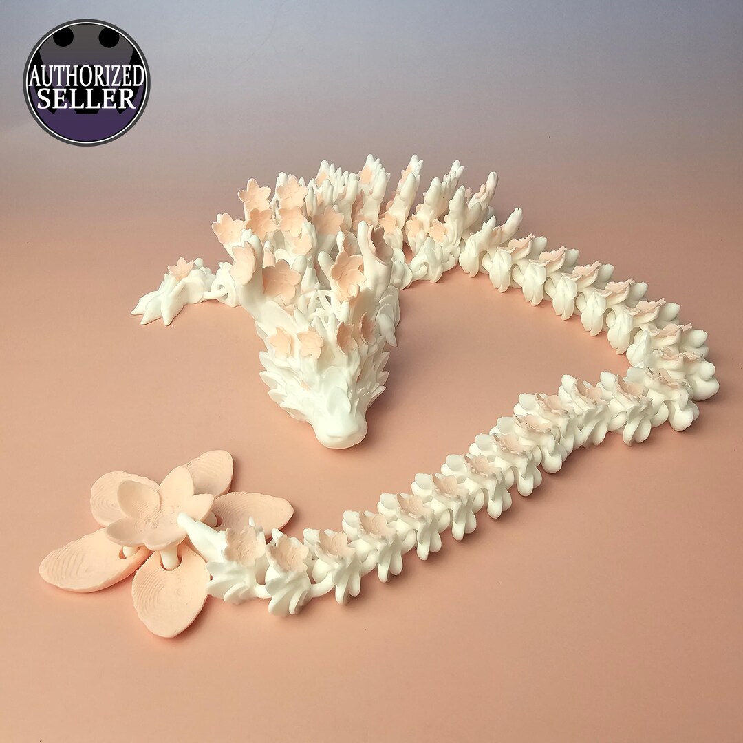 Flower Dragon 24 Inches 3D Printed | Fidget Toy Articul | Toys ...