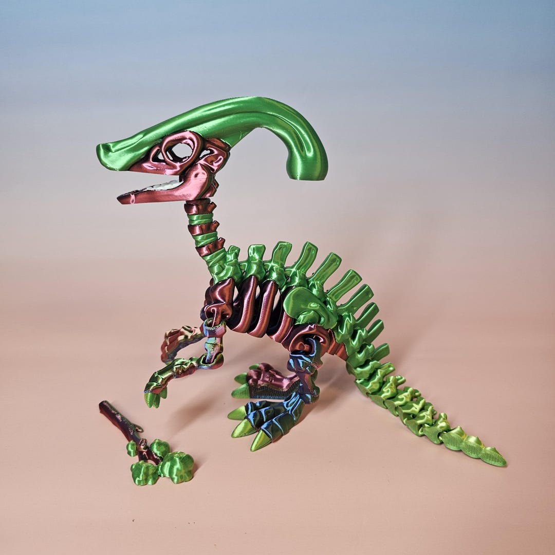 Parasaurus Skeleton Figure 3D Printed - Etsy