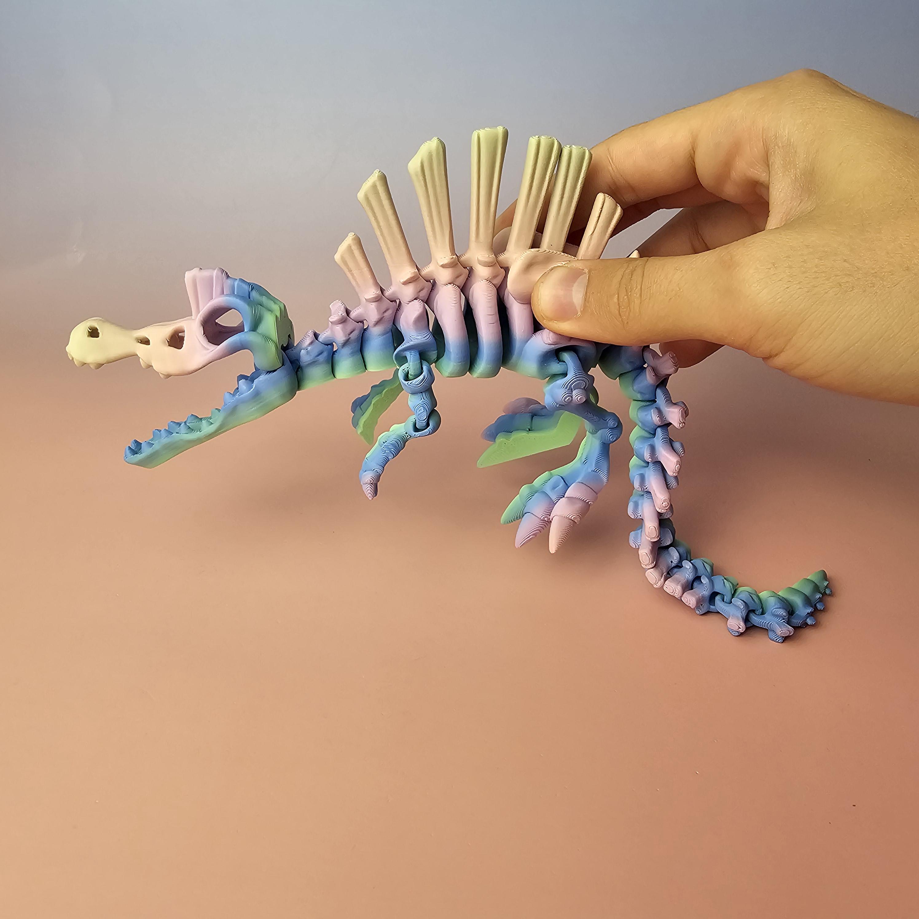 Skeleton Spinosaurus 3D Printed - Etsy