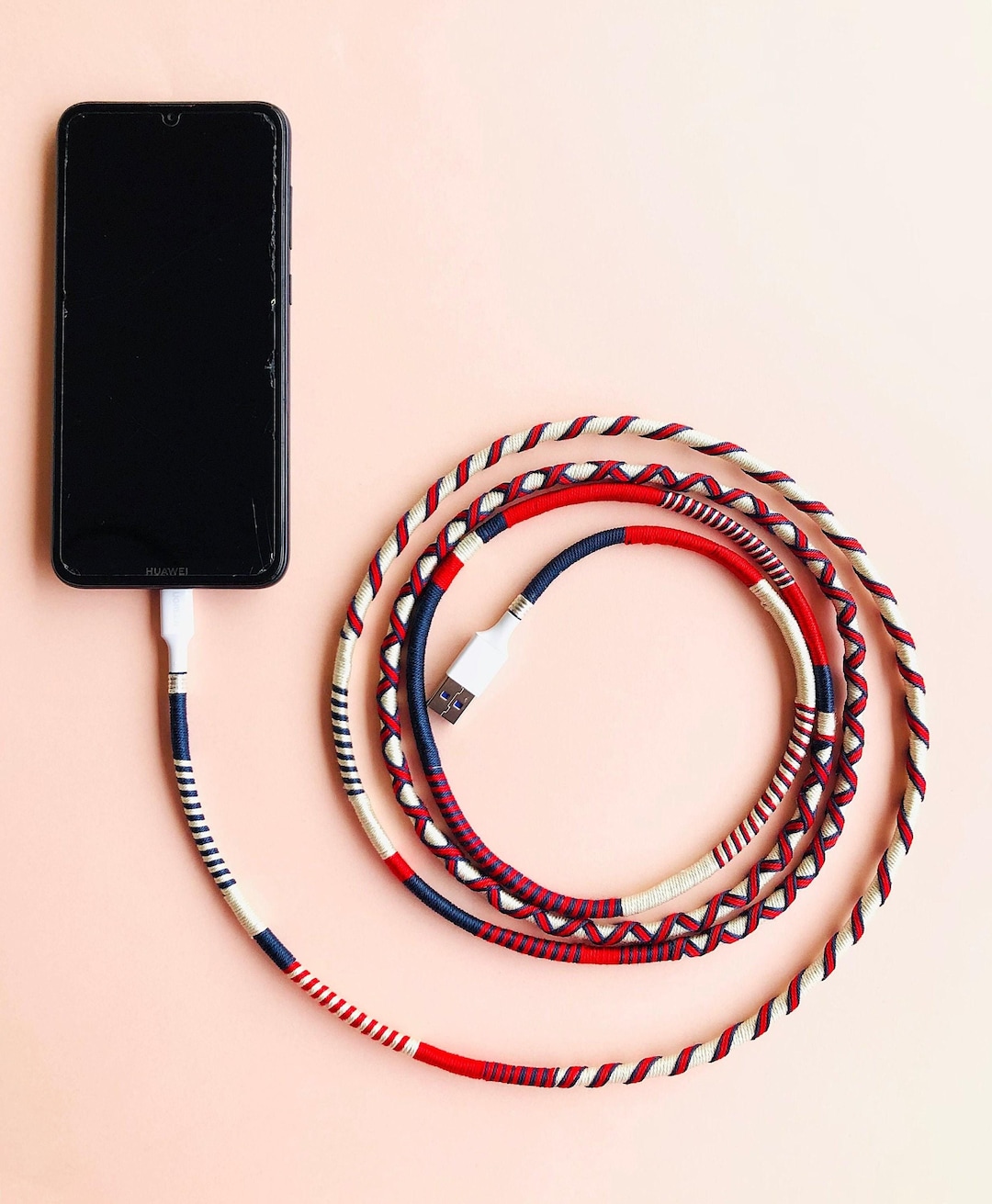 Lightning Cable Colorful Wrapped - Etsy