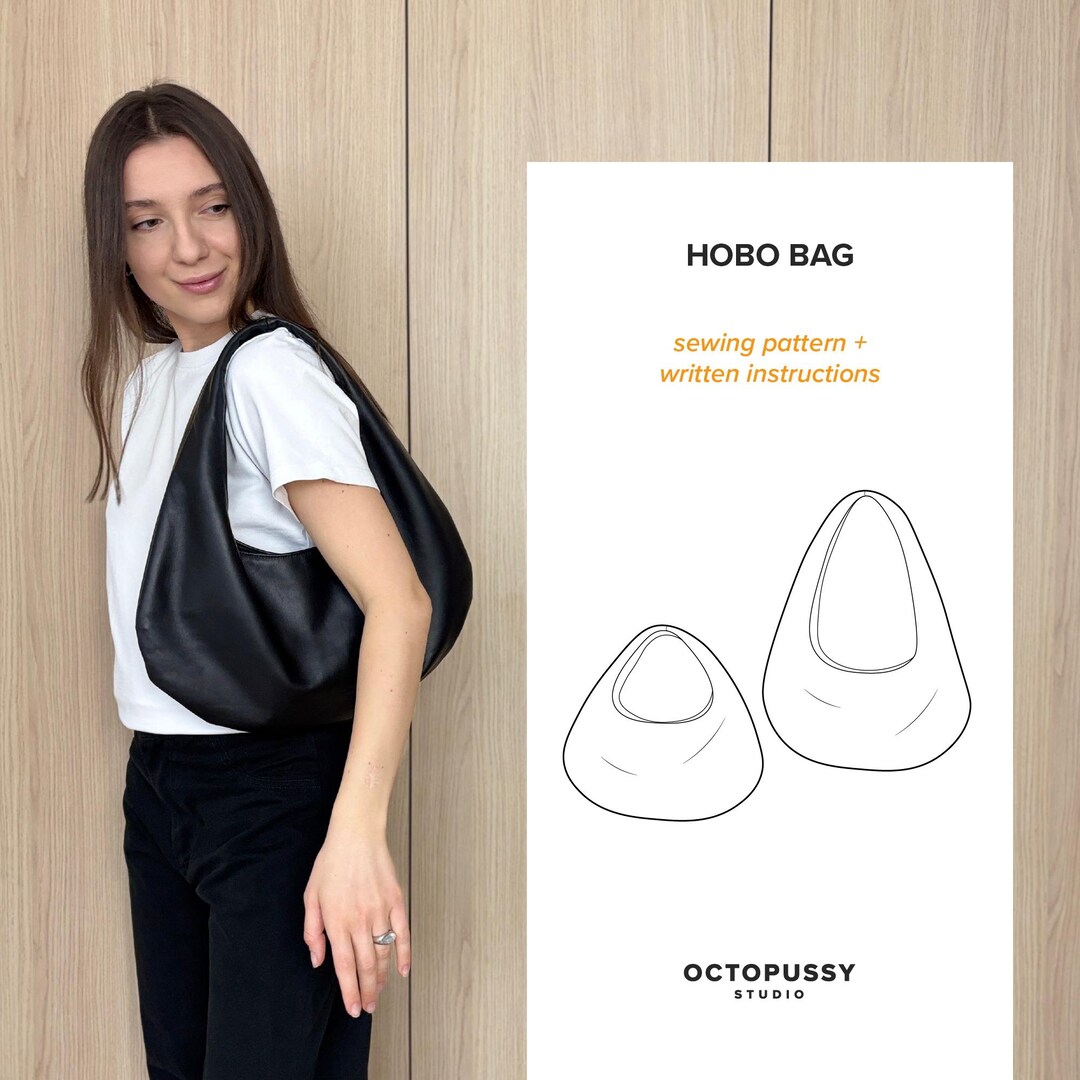 Hobo Bag Sewing Pattern | Printable PDF | Sizes XS–XL | Octopussy ...