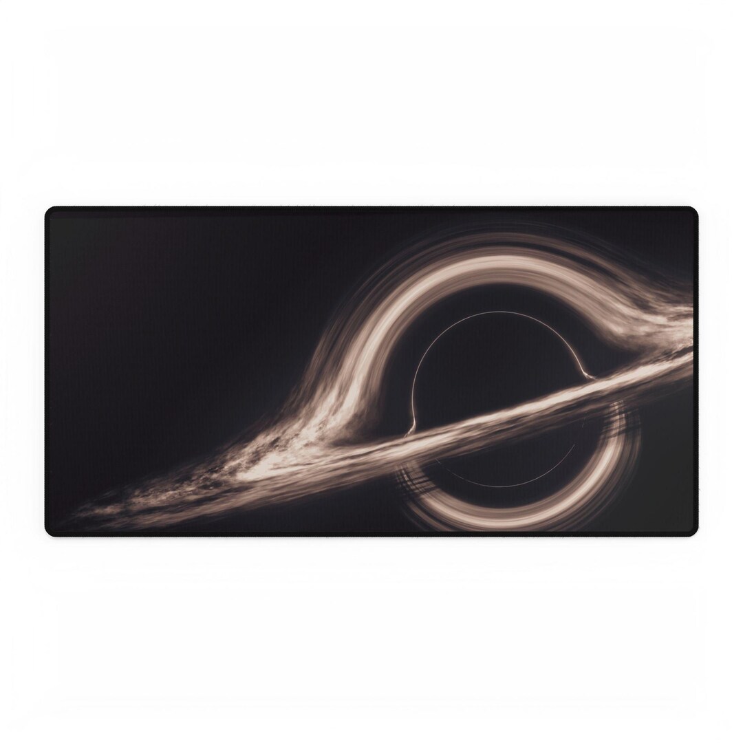 Black Hole Accretion Disk Desk Mat | Gaming Mouse Pad - Etsy