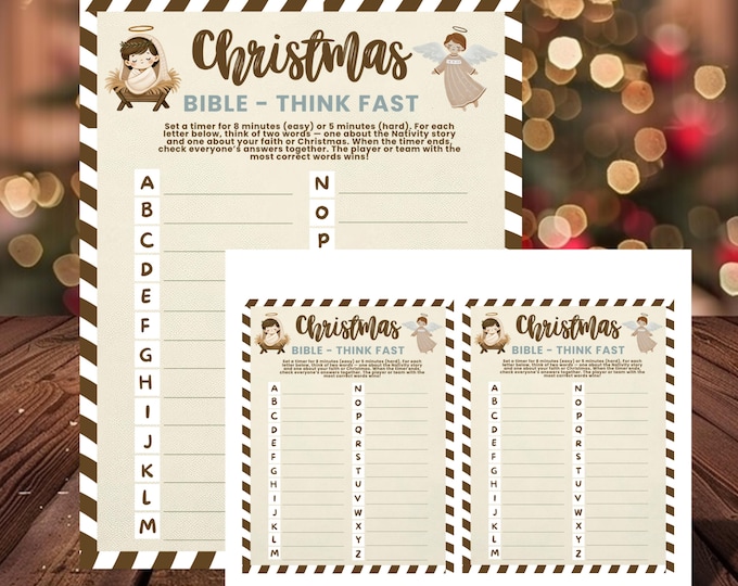 Bible Christmas Character Match Game | Nativity Printable for Church ...