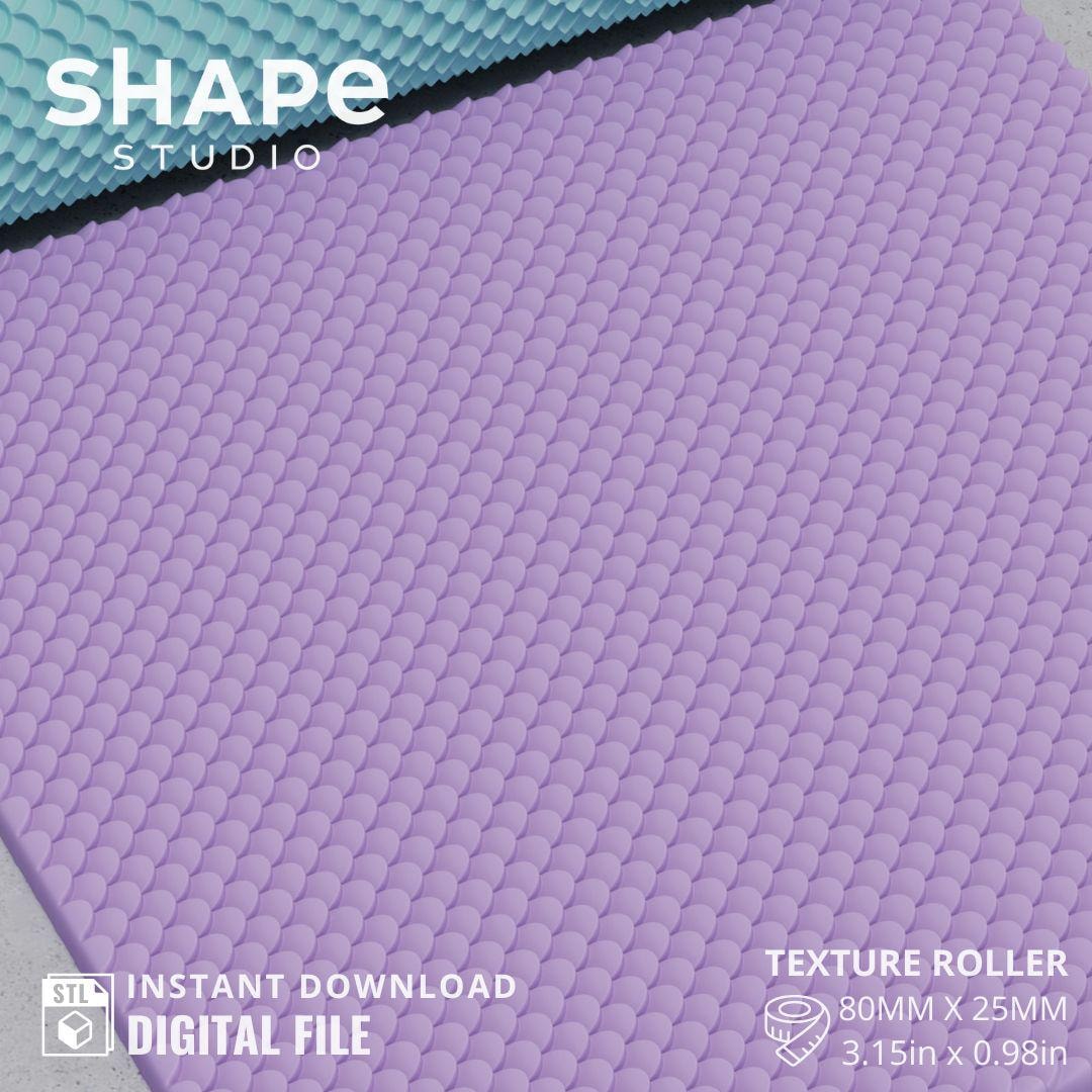 Mermaid Scales Texture Roller for Polymer Clay | Ocean Fish Scale ...