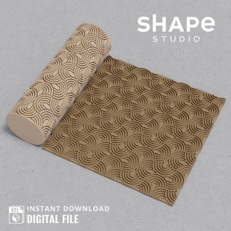 Boho VI Polymer Clay Texture Roller: 3D Print STL (digital Download) - Etsy