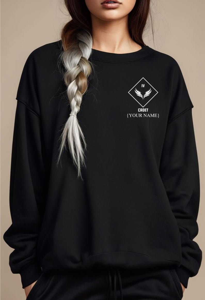 Unique Embroidered Crewneck | Fourth Wing Sweatshirt | Fourth Wing ...