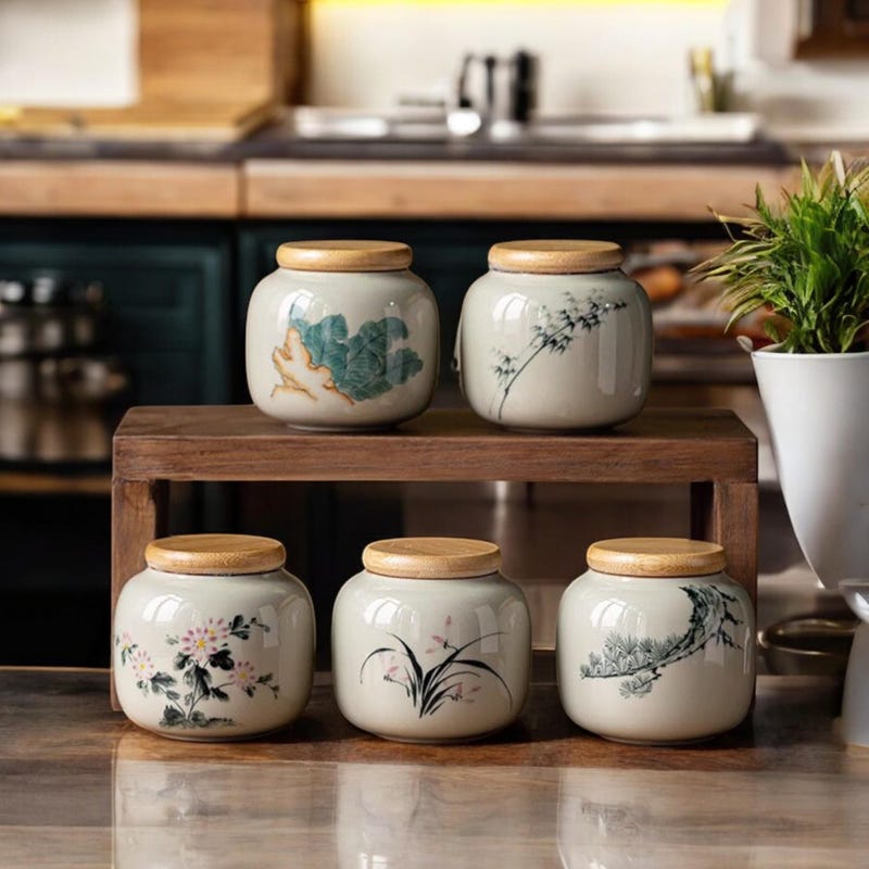 Ceramic Tea Jar - Etsy