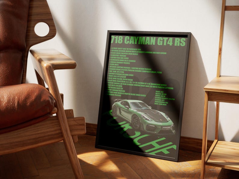 Super Car Posters for Boys Room Racing Car Wall Art for Men Guys Sports ...