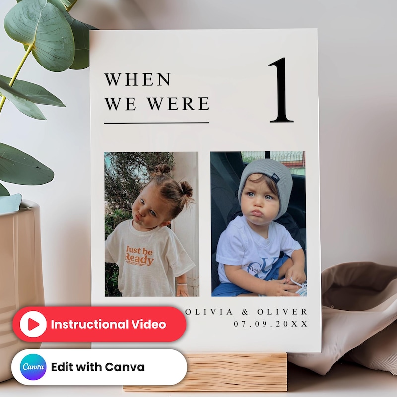 Table Number When They Were - Etsy