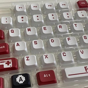 Custom PBT Keycap Set - Famicom Theme, 131 Game Key Caps, Artisan ...