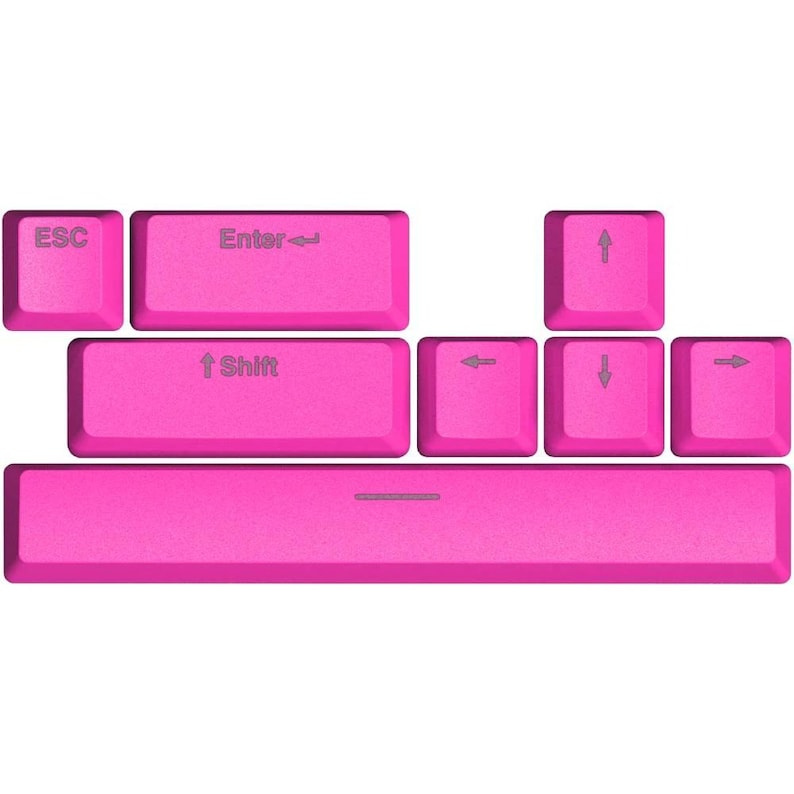 Pink PBT Keycap Set for Mechanical Keyboard, Custom Modifier Keys - Etsy