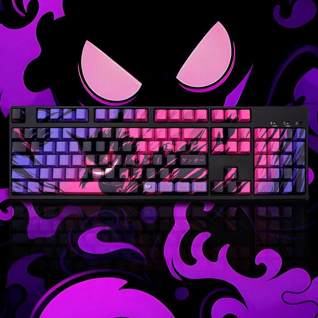 Gengar PBT Keyboard Keycaps / Keyboard Caps Full Set / PBT Keycaps ...