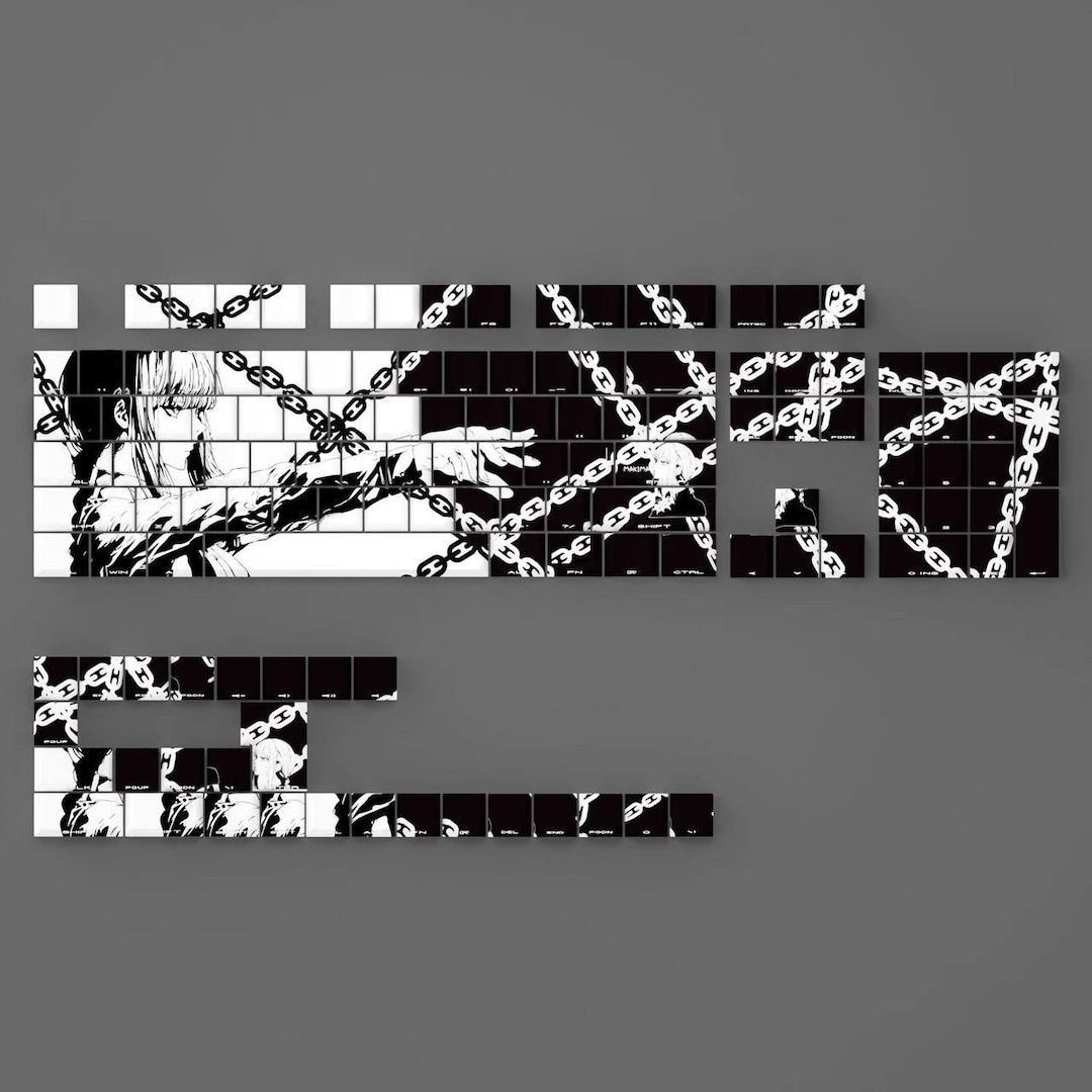 Makima PBT Keycaps for Keyboard / Emoji Keycaps / MOG Profile Keycaps ...