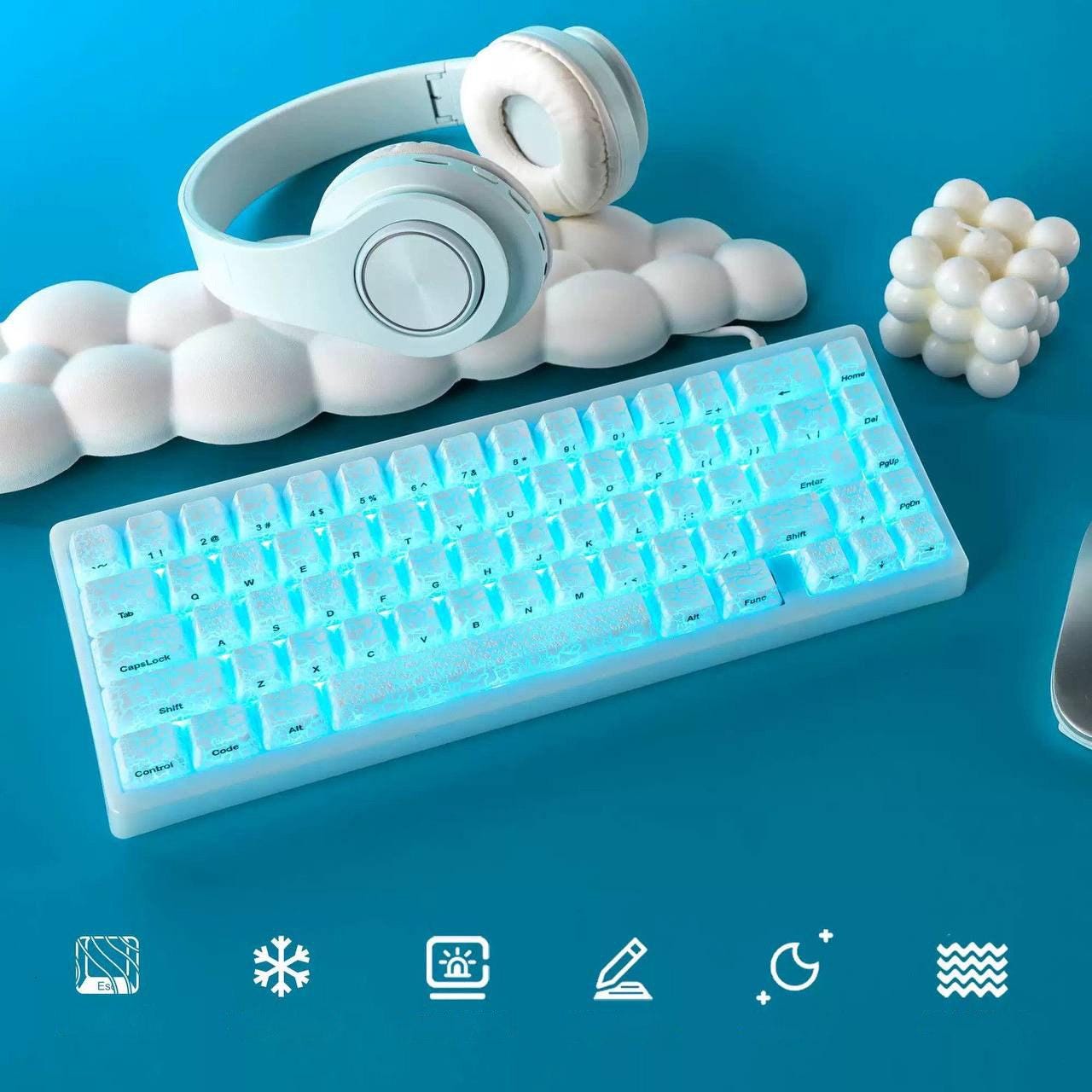 Customize Your Keyboard With Clear PBT Keycaps - Full 118 Key Set in ...