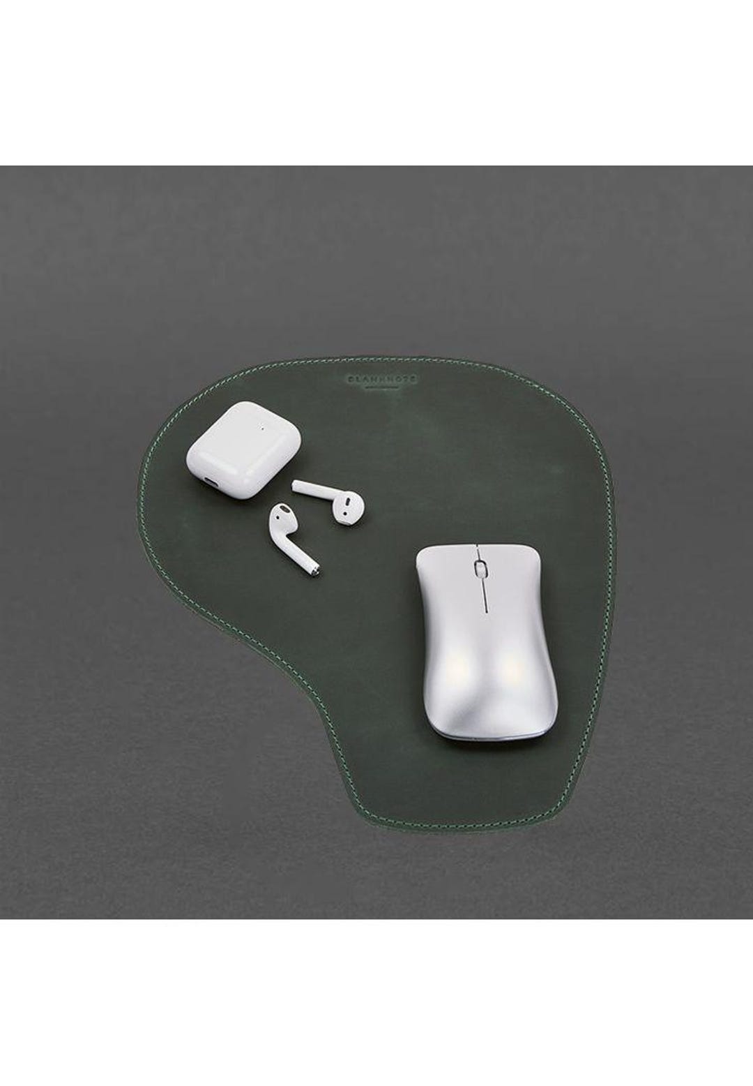 Personalized Pear Leather Mouse Pad, Handmade Ergonomic Desk Mat - Etsy