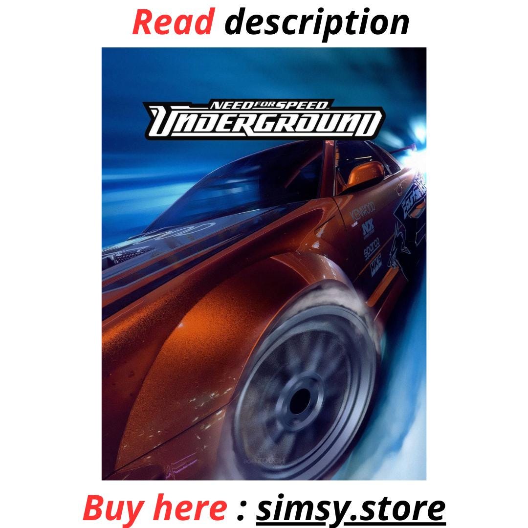 Need for Speed Underground PC Game for WINDOWS Digital Download Full ...