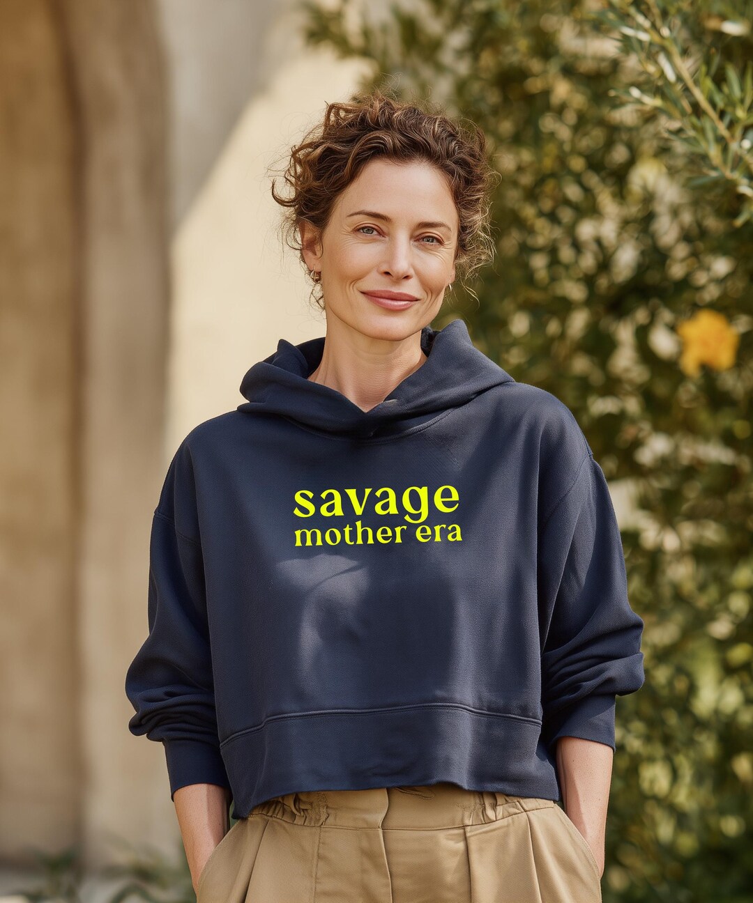 Savage Mother Era - A Navy Blue Hoodie Celebrating the Power of ...
