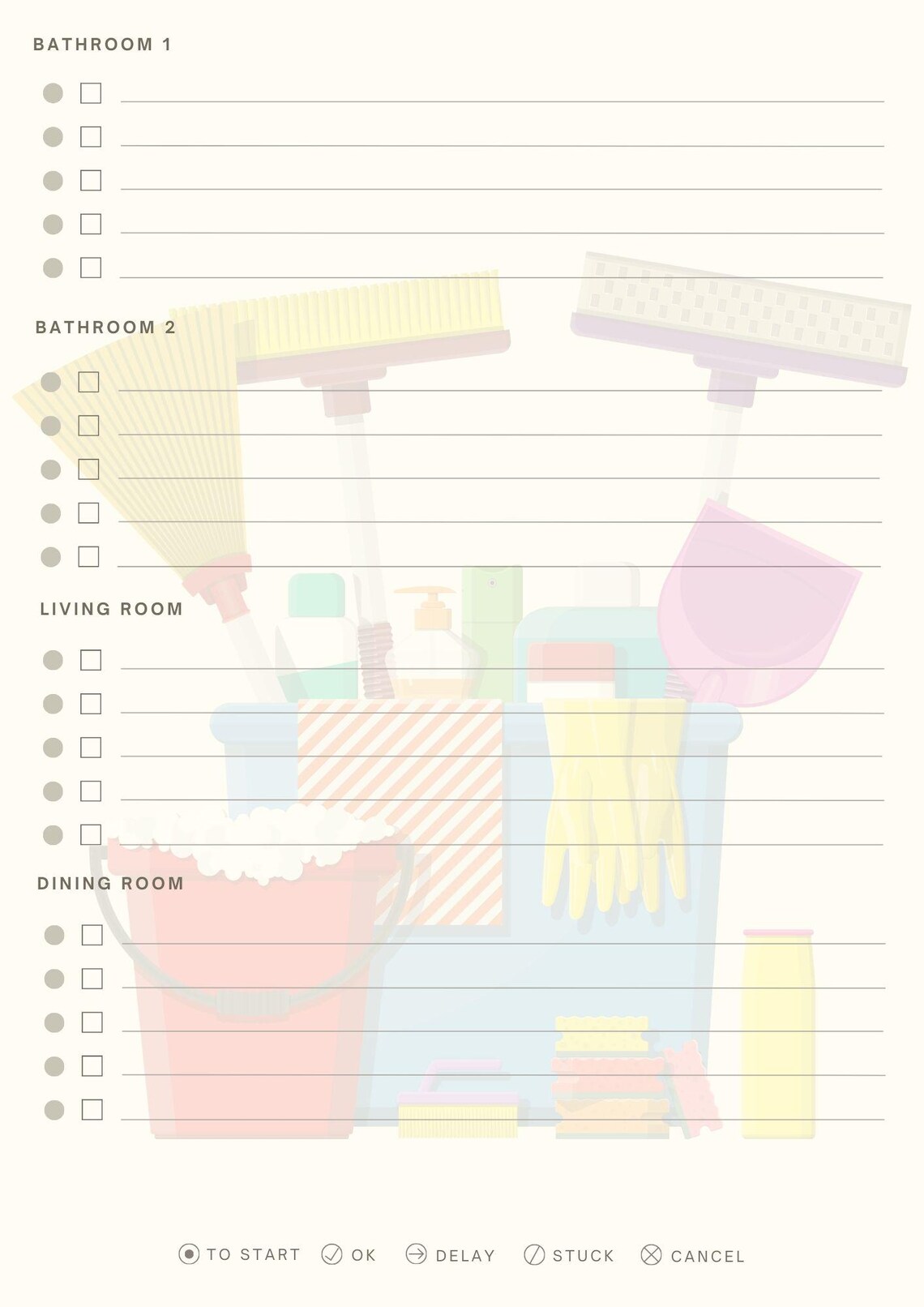 Daily Cleaning Schedule, Cleaning Checklist, Cleaning to Do List ...