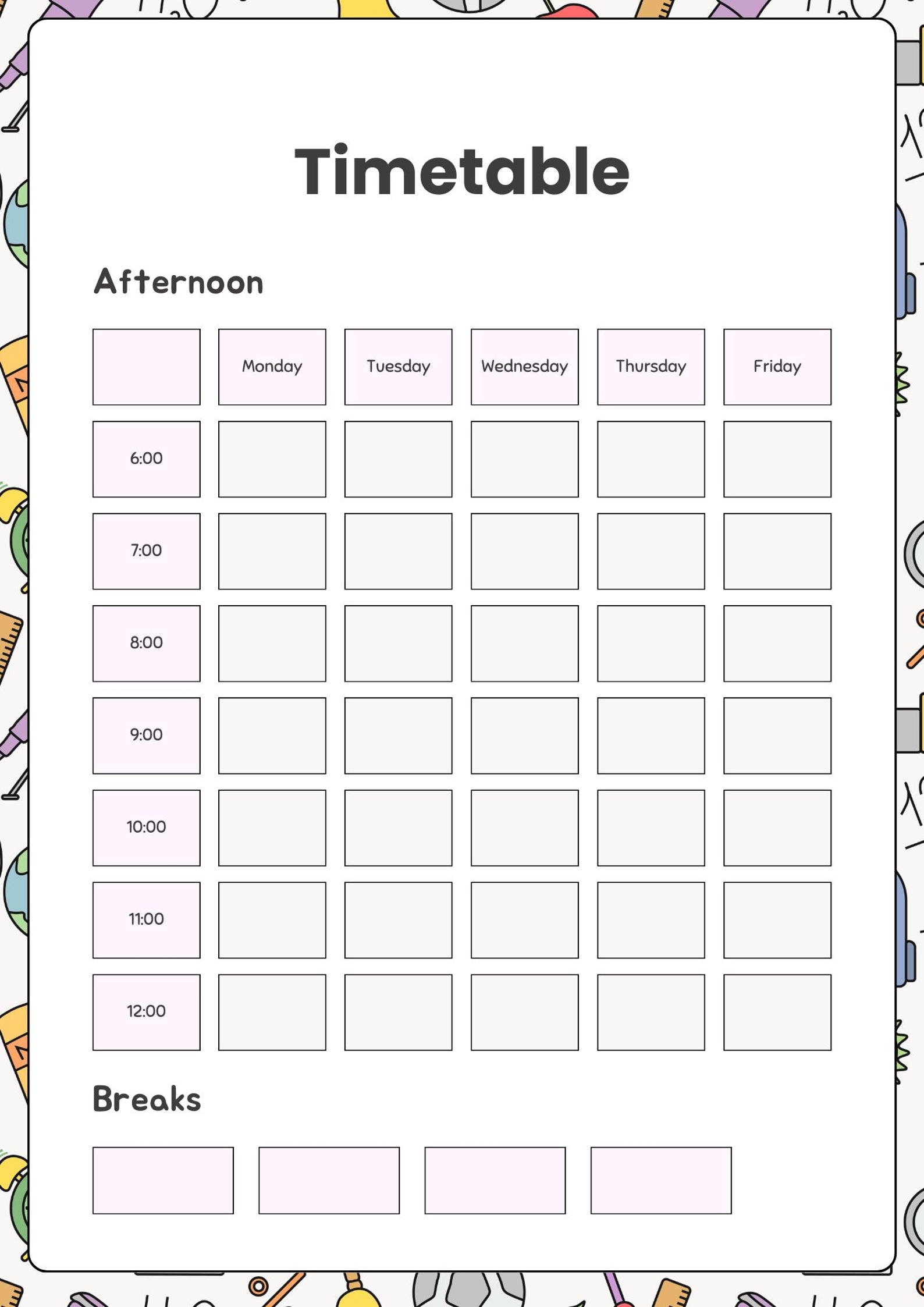 Student Planner Set for Teens – Weekly & Daily Notepads in Pink and Red ...