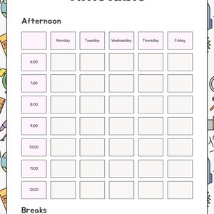 Student Planner Set for Teens – Weekly & Daily Notepads in Pink and Red ...