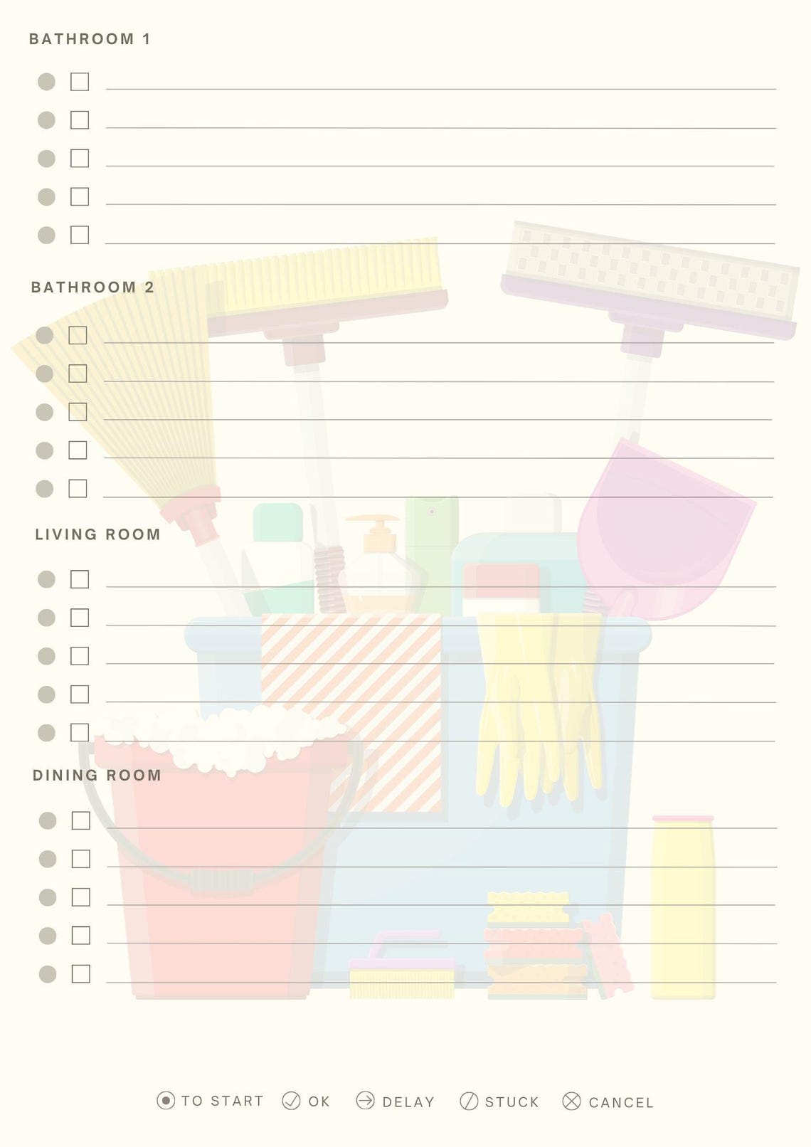 Daily Cleaning Schedule, Cleaning Checklist, Cleaning to Do List ...