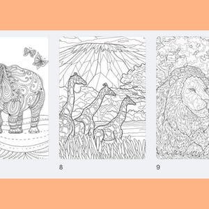 Wild Wonders: Animal Kingdom Coloring Book for Relaxation & Creativity ...
