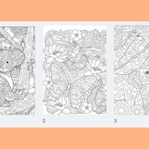 Wild Wonders: Animal Kingdom Coloring Book for Relaxation and ...