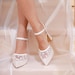 Handmade Daisy Bridal Heels – Floral Embroidered Mesh Wedding Pumps - Etsy