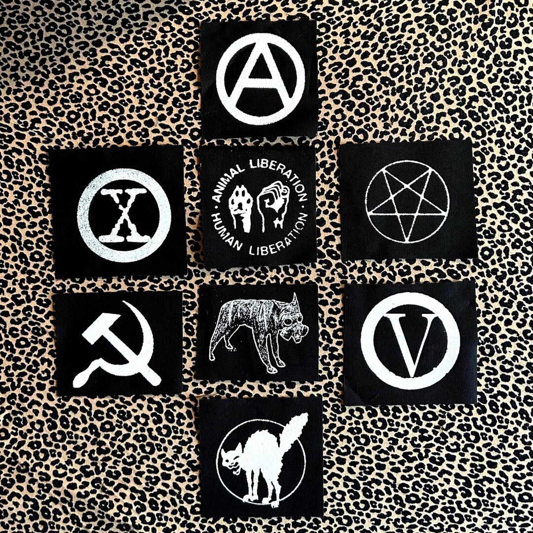 Punk Patches for Jackets | Punk DIY Screenprinted | Gift for ...