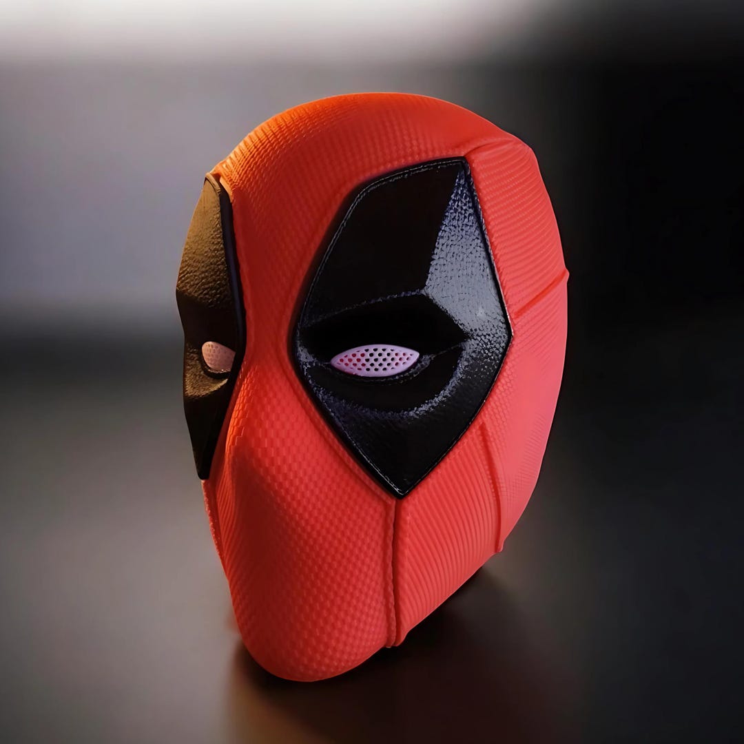 3D Deadpool Helmet STL File, 3D Printed Deadpool Mask STL, Deadpool ...