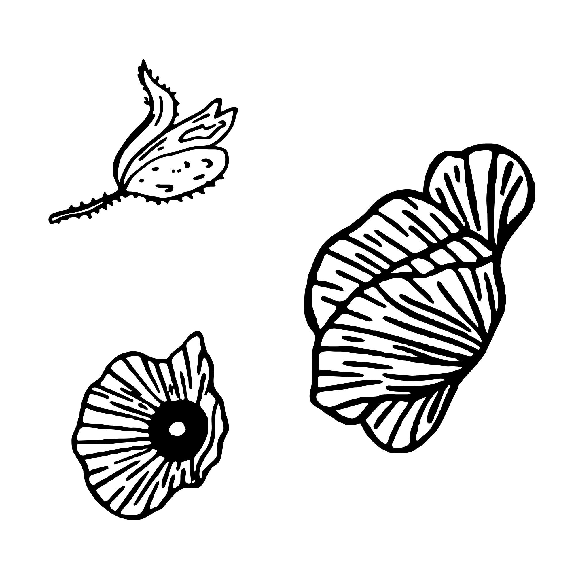 Poppy Svg Bundle, Floral Clipart, Poppy Vector, Remembrance Day Decal ...