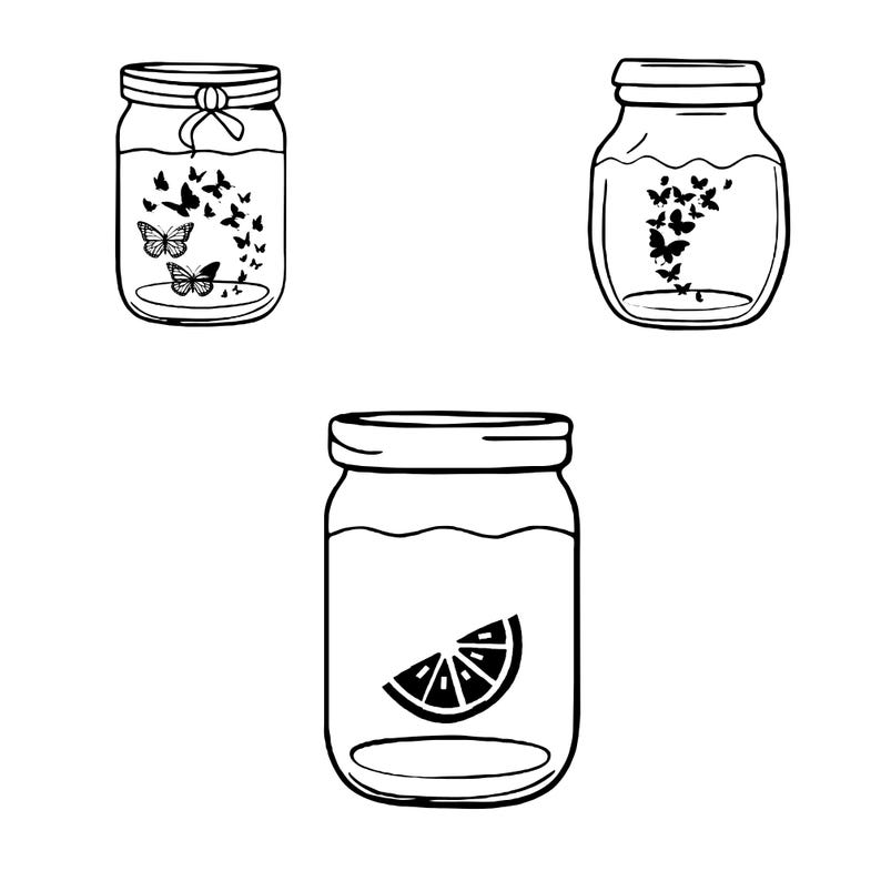 Mason Jar Svg Bundle, Mason Jar Svg File, Mason Jars, Glass Jar, Laser ...